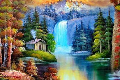 Nature Poster |Waterfall Scenery Decorative Wall Poster | Poster For ...