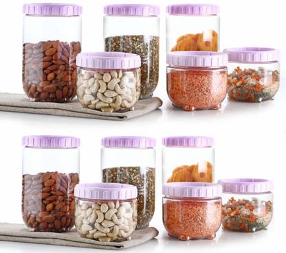 BE Craft Interlock Airtight Plastic Storage Container Set Transparent ...