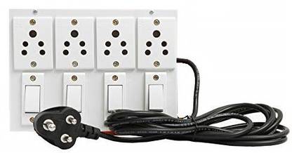 Engarc Wooden Extension Board Multi Outlet Electrical Switch Board with ...