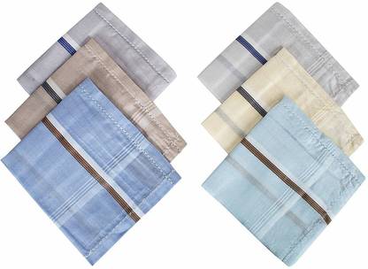THE BEGED Men's Cotton with Luxurious Finish Handkerchief Cotton Hankey ...