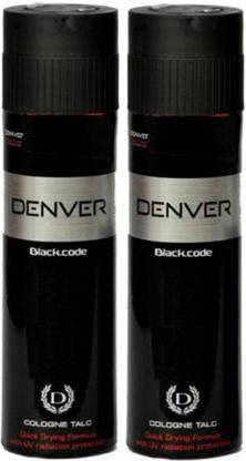 DENVER BLACK CODE COLOGNE TALC POWDER 300g EACH ( PACK OF 2 ) - Price ...