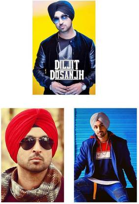Punjabi Singer Diljit Dosanjh | Wall Decorative|Poster Combo | Poster ...