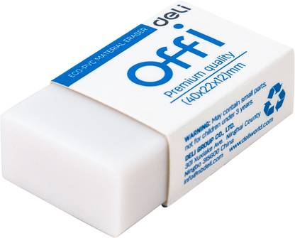 Flipkart.com | Deli WH03010 Soft Eco-PVC Dust Free Non-Toxic Eraser ...