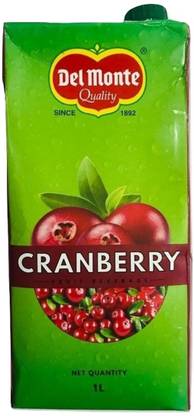 Del Monte PURE CRANBERRY JUICE 1L Price in India - Buy Del Monte PURE ...