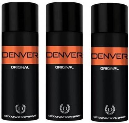 DENVER Original Deo 150ml each 3pc O-03 Deodorant Spray - For Men ...