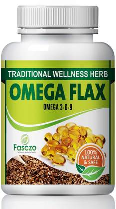 Fasczo omega Flax Pills Protects Heart Health Improves Brain & Eye ...