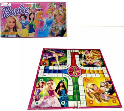 Prezzie Villa 2 in 1 Barbie Princess Ludo and Snakes & Ladder Family ...