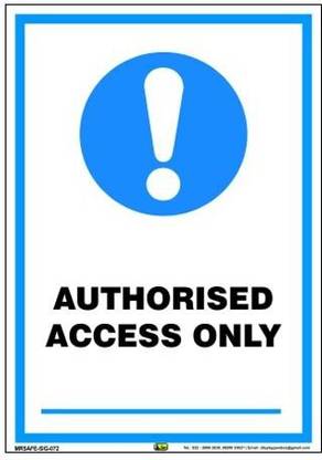 Mr. SAFE Authorised Access Only In Supeior Quality Flex (36 Inch X 48 ...