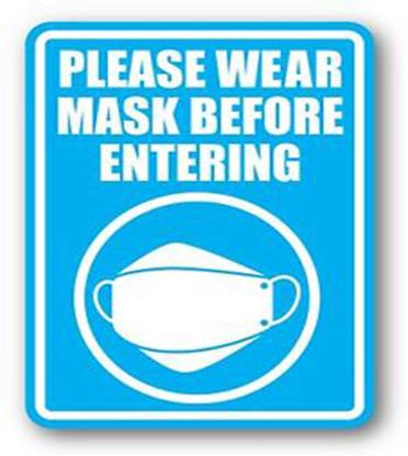 All Your Design PLEASE WEAR A MASK BEFORE ENTERING Emergency Sign Price ...