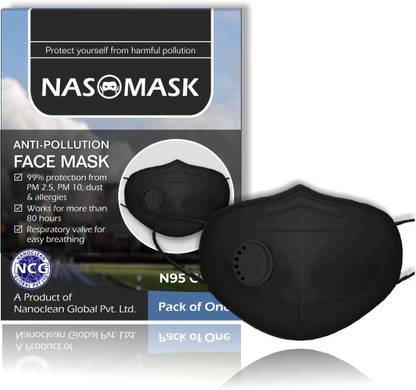 Nasofilters FFP2 Grade N95 Mask Anti Pollution Face Mask - Pack of 1 ...