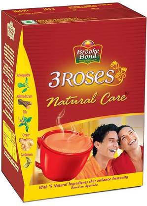 Brooke Bond 3 ROSES NATURAL CARE 100 GM Tea Pouch Price in India - Buy ...