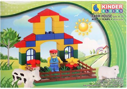 Peacock Kinder Blocks Farm House - Kinder Blocks Farm House . shop for ...