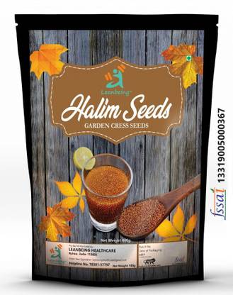 LEANBEING Halim Seeds - 400 Gm - Garden Cress Seeds - Halam / Halo ...