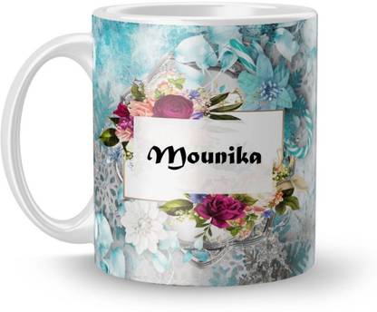 Mounika Name Logo