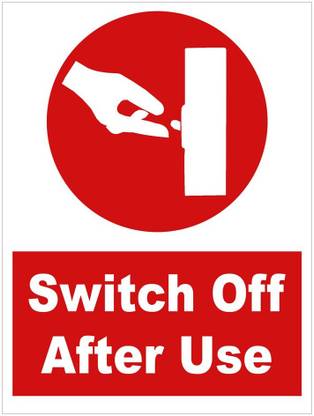 999Store switch off switch after use Emergency Sign Price in India ...