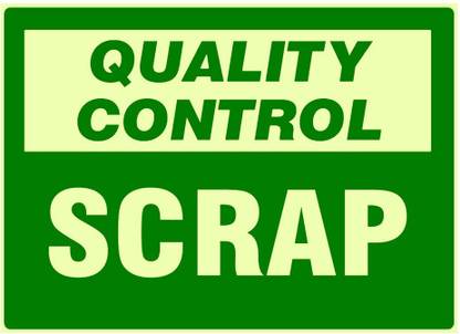 999Store quality control scrap Emergency Sign Price in India - Buy ...
