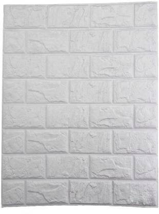 HSE 8 pcs FOAM Wall Stickers(white,77 *70 CM) Medium Self Adhesive ...