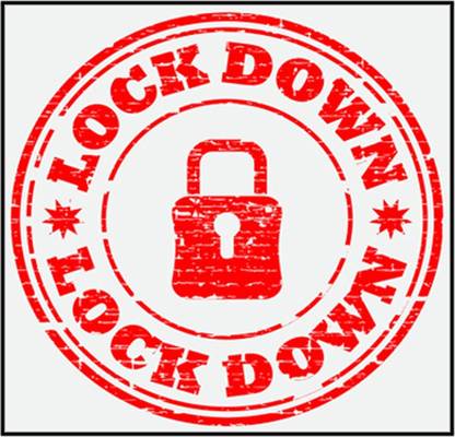 999Store Lockdown sign board Emergency Sign Price in India - Buy ...