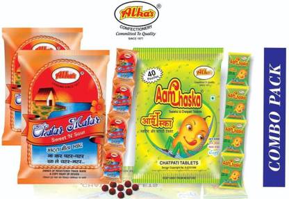ALKA FOODS CHATAR MATAR AAM CHASKA BEST VALUE PACK SWEET AND SOUR Candy ...