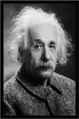 Albert Einstein Poster with Frame F-8 Paper Print - Quotes & Motivation ...