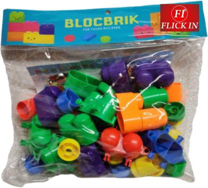 FLICK IN Colorful Creative Assembled Smart Building Construction Blocks ...