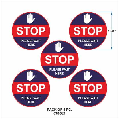 GTR PLEASE WAIT HERE Emergency Sign Price in India - Buy GTR PLEASE ...