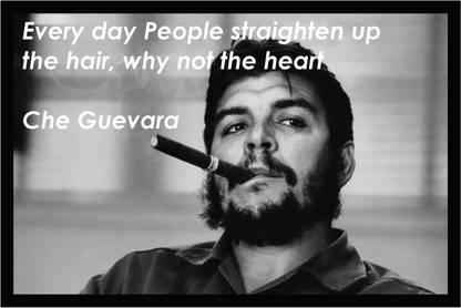 Che Guevara Poster with Frame F-29 Paper Print - Quotes & Motivation ...
