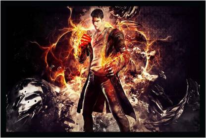 Devil May Cry DMC Game Poster with Frame F-21 Paper Print - Comics ...