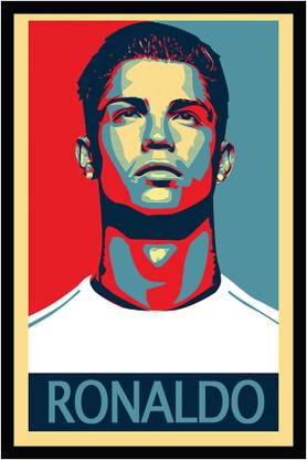 Cristiano Ronaldo Poster with Frame F-24 Paper Print - Personalities ...