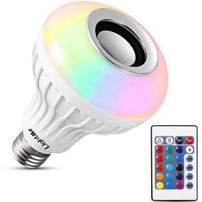 COLOUR MUSIC Multi Color Changing RBG Led Music Light Bulb Bluetooth ...