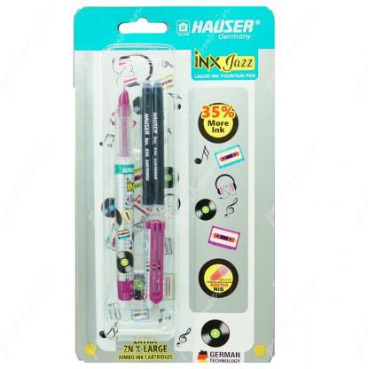 HAUSER INX JAZZ BLUE WITH 2N JUMBO INK CARTRIDGES Fountain Pen - Buy ...