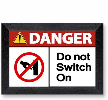 Ritwika's Danger Do not Switch On Emergency Sign Price in India - Buy ...