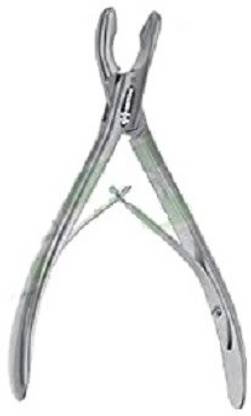 Hospitime Luer Bone Rongeur Forceps, 8mm Bite, Single Action, Curved ...