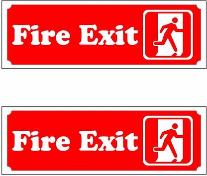 Poster N Frames fire exit Emergency Sign Price in India - Buy Poster N ...
