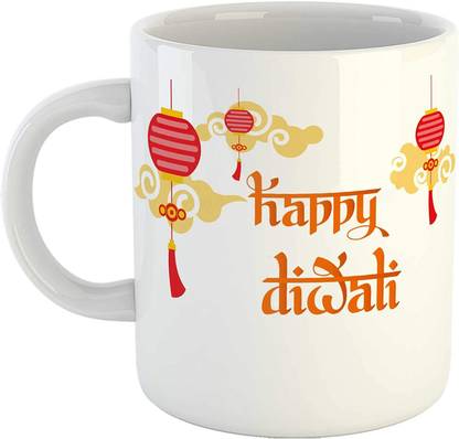 Artscoop Beautiful Happy Diwali Flyer Design with Hanging Lamps Printed ...