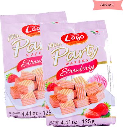 LAGO Mini-Party Wafer-Strawberry (Pack of 2) Wafers Price in India ...