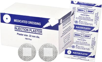 Medigrip Round Spot Band Aid Plaster (Pack of 1000) Non-Woven White ...