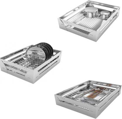 Bloo Basket Stainless Steel Modular Kitchen Basket Accessories cabinets ...