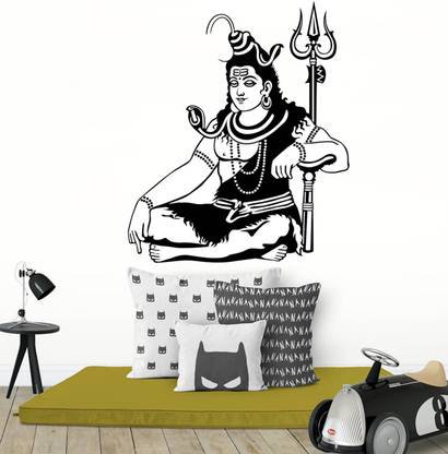 indra graphics 58 cm Bholenath Self Adhesive Sticker Price in India ...