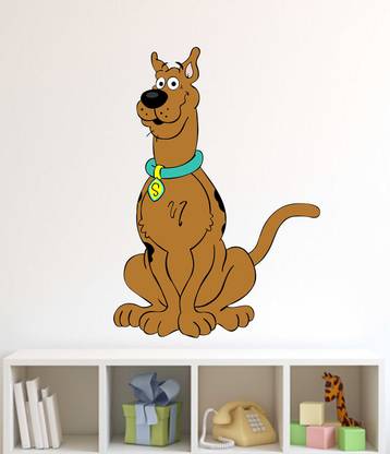 Tuffuk Scooby-Doo| Wall Stickers | PVC Vinyl | Non-Reusable Sticker ...