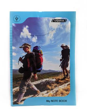 VIJETA Excecise Register Notebook A4 Note Book Single Ruled 192 Pages ...