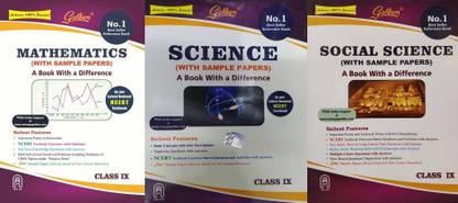 Golden Class 9 CBSE Guide Mathematics + Science + Social (NCERT): Buy ...