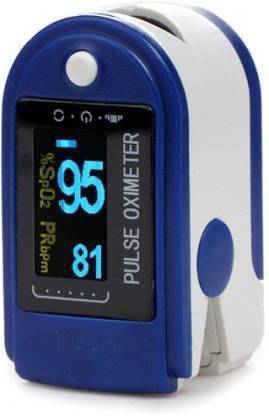 OxiPlus FS10C Finger Tip Digital Pulse Oximeter (White & Blue) Pulse ...