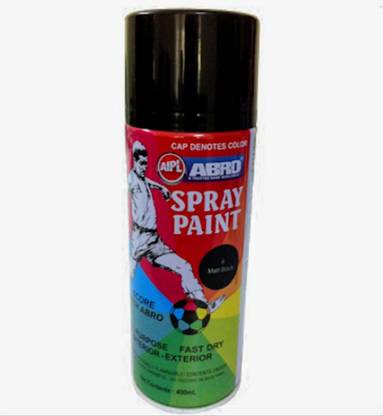 AIPL-ABRO MATT BLACK Spray Paint 400 ml Price in India - Buy AIPL-ABRO ...