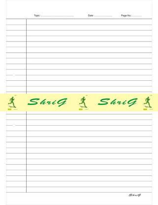 Flipkart.com | ShriG Paper Double Side Ruled A4 75 gsm Project Paper ...