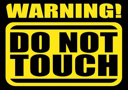 Ritwika's Warning Do not Touch Emergency Sign Price in India - Buy ...