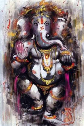 Lord Ganesha vighnaharta Waterproof Vinyl Sticker Poster || can1732-3 ...