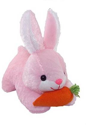 Wazood Pink Carrot Rabbit Teddy Bear Soft Toy for Kids Playing Toy in ...