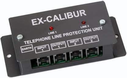 Excalibur 2 PORT - EX-CALIBUR TELEPHONE LINE SURGE PROTECTION UNIT WITH ...
