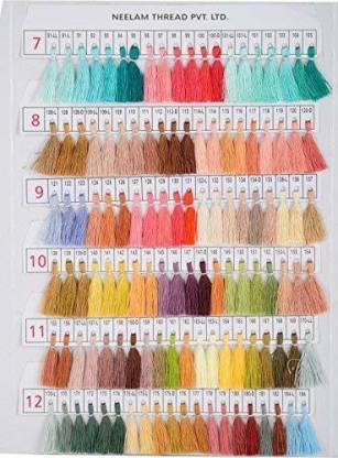 OMX Neelam Thread Shade Card - Neelam Thread Shade Card . shop for OMX ...